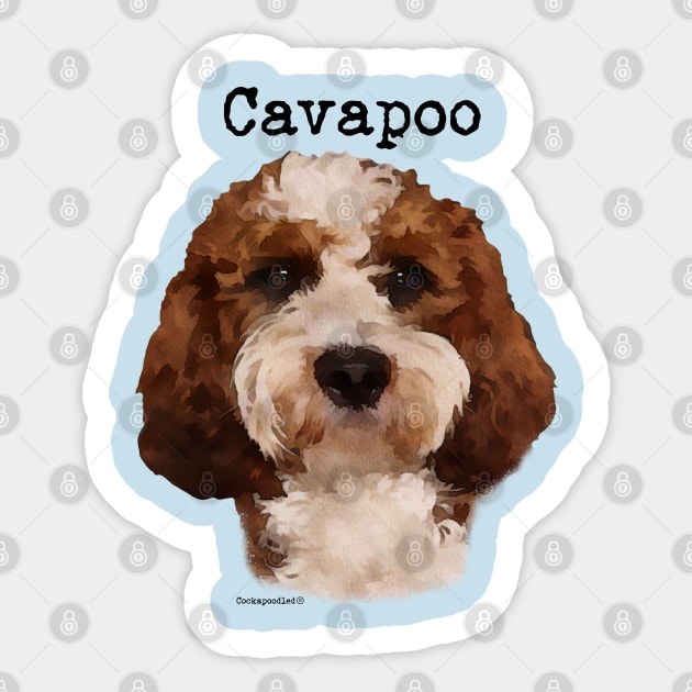 Red Cavapoo Dog - Cavapoo - Sticker | TeePublic