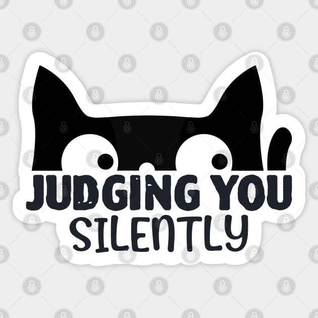 Judging You Silently Funny Black Cat - Judging You Silently Funny Black ...