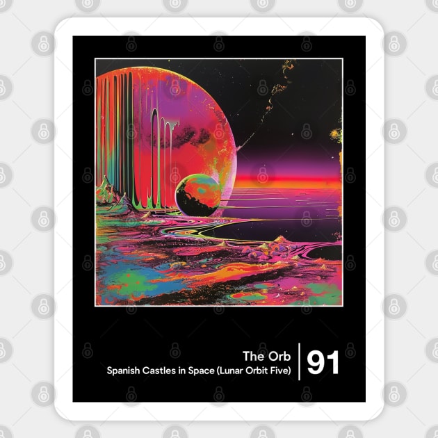 The Orb / Minimal Style Sci-Fi Graphic Artwork - The Orb - Sticker ...