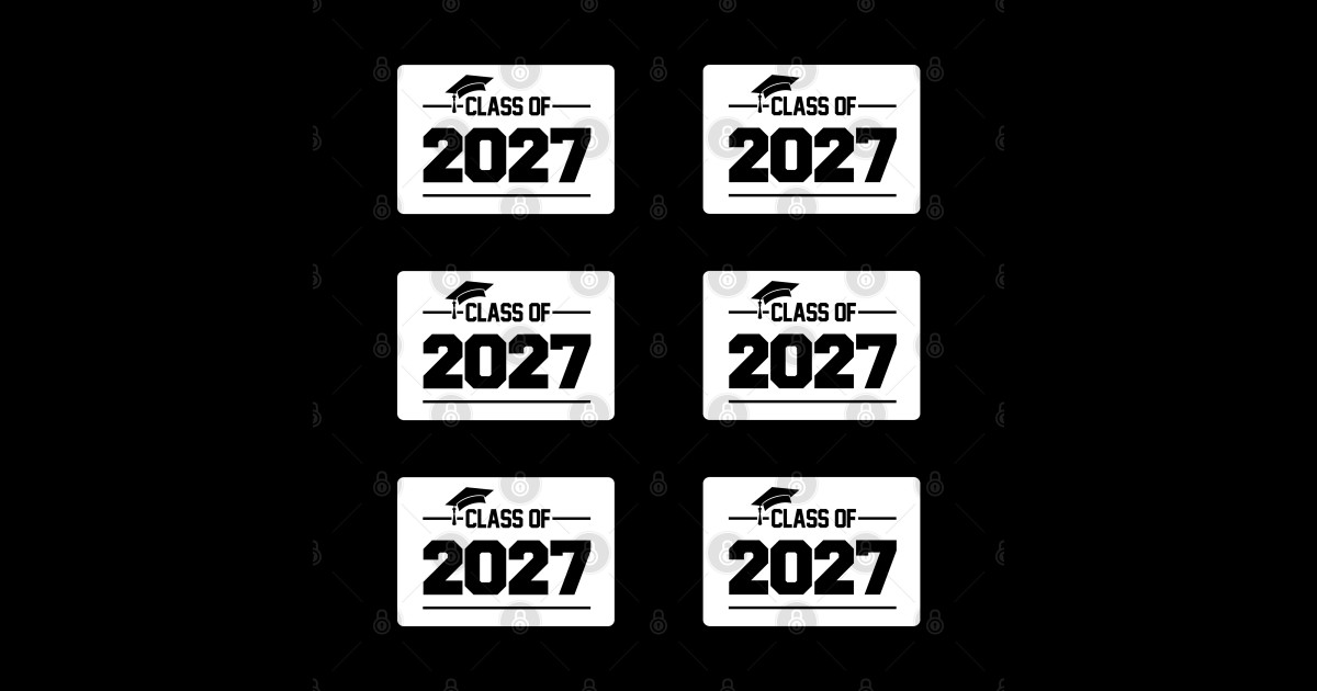 Class of 2027 - Class Of 2027 - Sticker | TeePublic