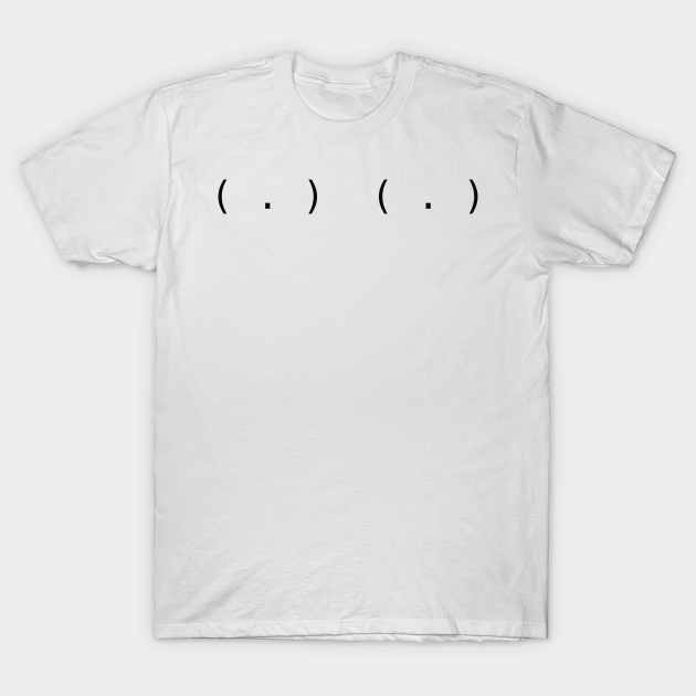 ASCII Art Boobs - Black Text - Ascii - T-Shirt | TeePublic