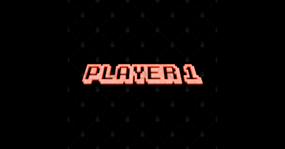Player 1 - Player 1 - Sticker | TeePublic