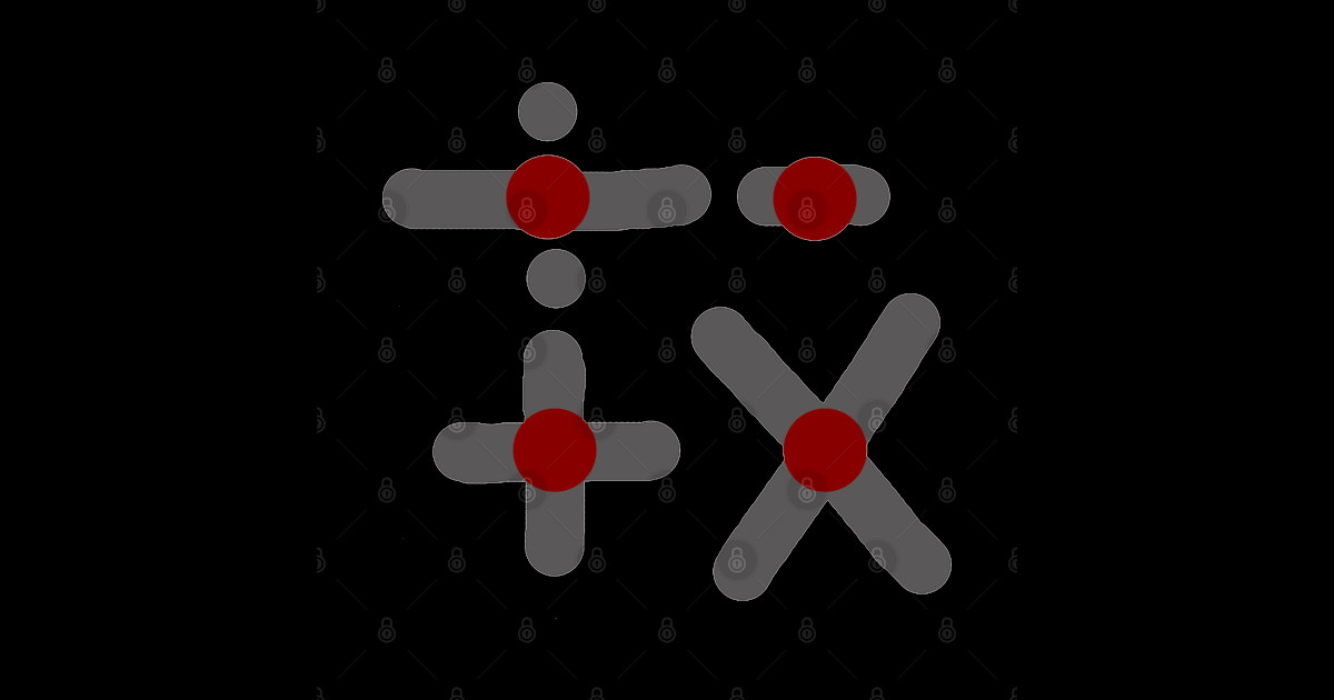 addition subtraction division multiplication math gift symbol design ...