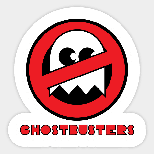 Ghostbusters Pac Man - Ghost - Sticker | TeePublic