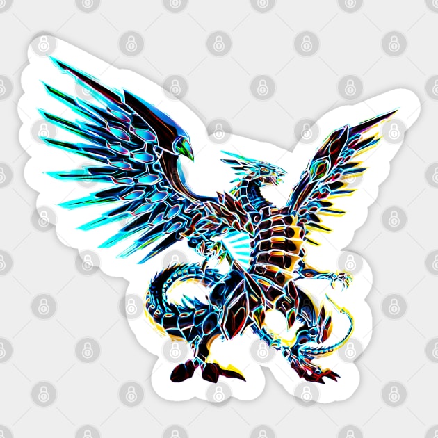 Blue Eyes White Dragon - Blue Eyes White Dragon - Sticker | TeePublic