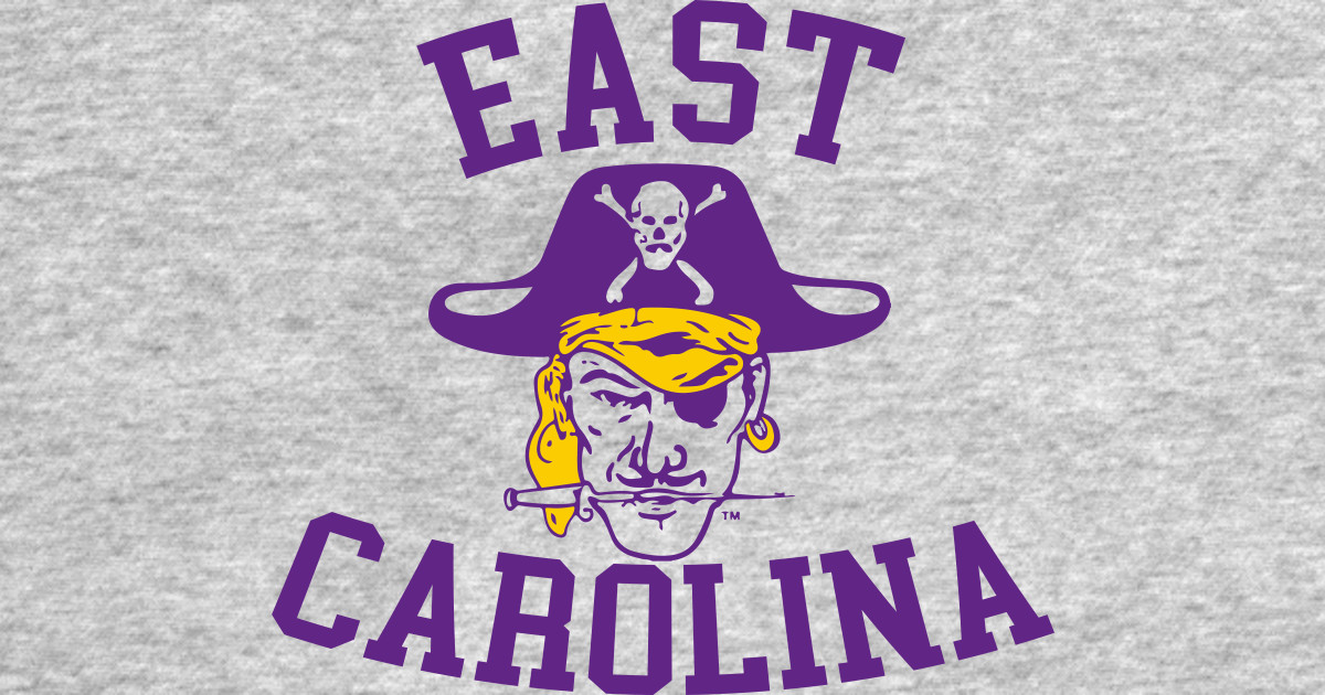 ECU Vintage Retro East Carolina Pirates 80s - Ecu - Hoodie | TeePublic