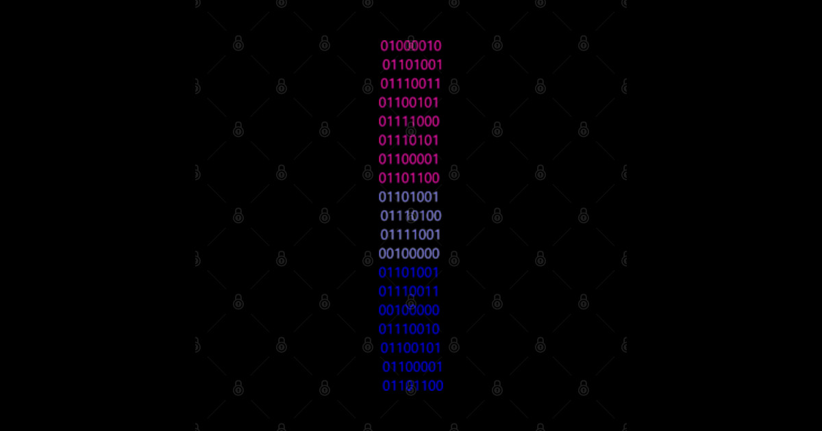 Binary Code Bi Flag - Bisexual Pride - Sticker | TeePublic