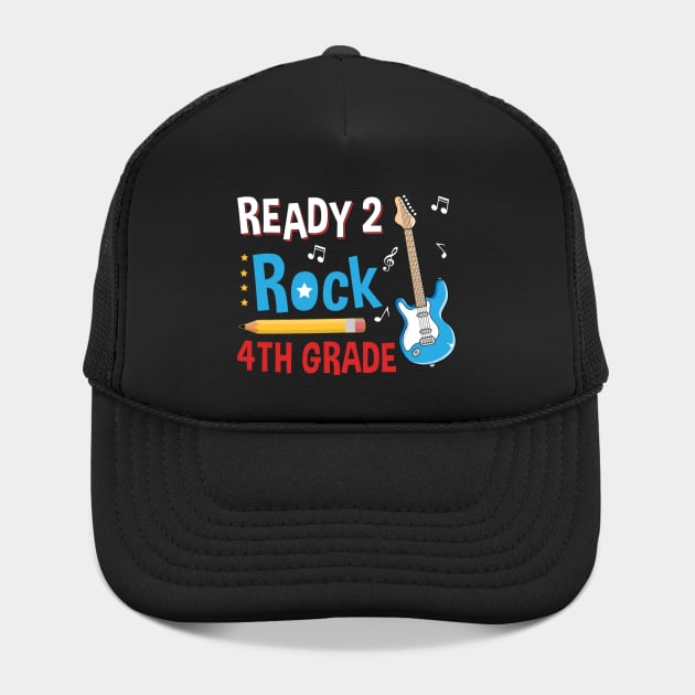 Ready To R0ck 4th Grade Back To School - Ready To R0ck - Hat | TeePublic