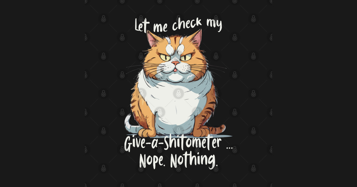 Cynical cat; cynical humor - Cynical Humor - T-Shirt | TeePublic