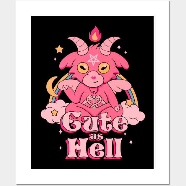 Cute as Hell - Baphomet - Posters and Art Prints | TeePublic