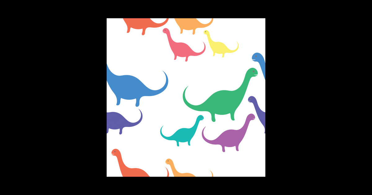 Rainbow brontosaurus - Brontosaurus - Sticker | TeePublic