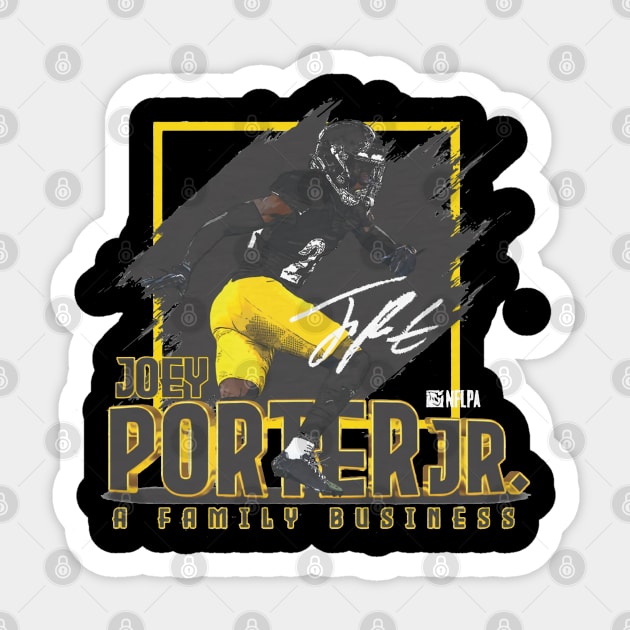Joey Porter Jr. Pittsburgh Family Business - Joey Porter Jr - Sticker ...