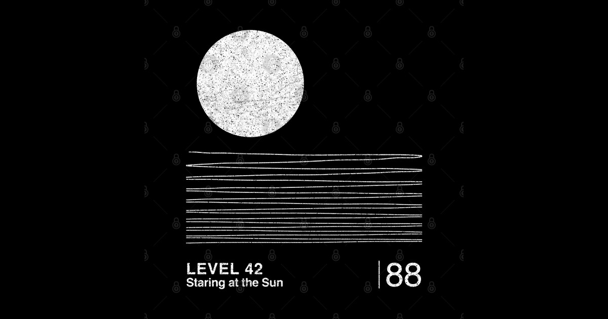 Level 42 / Minimalist Graphic Artwork Design - Level 42 - Sticker ...