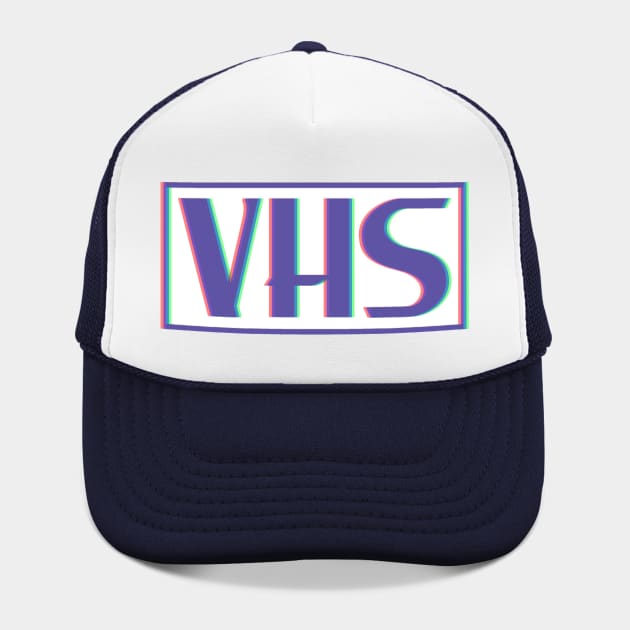 VHS - Retro VHS Logo - Vhs - Hat | TeePublic