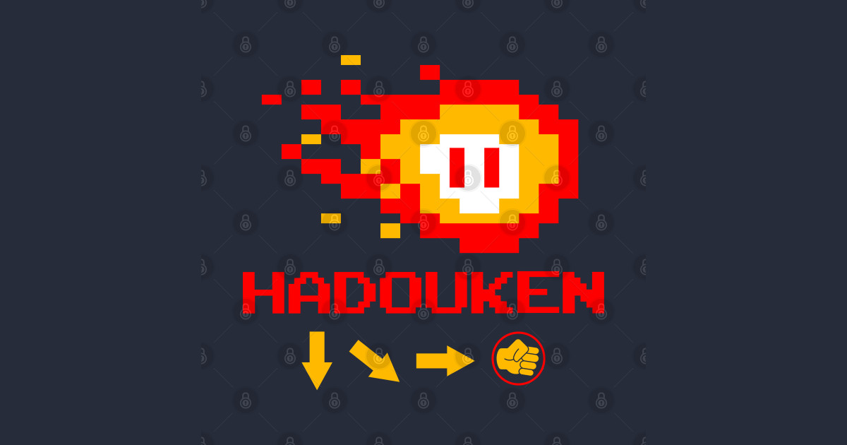 Hadouken Punch Pixel Art - Funny - T-Shirt | TeePublic