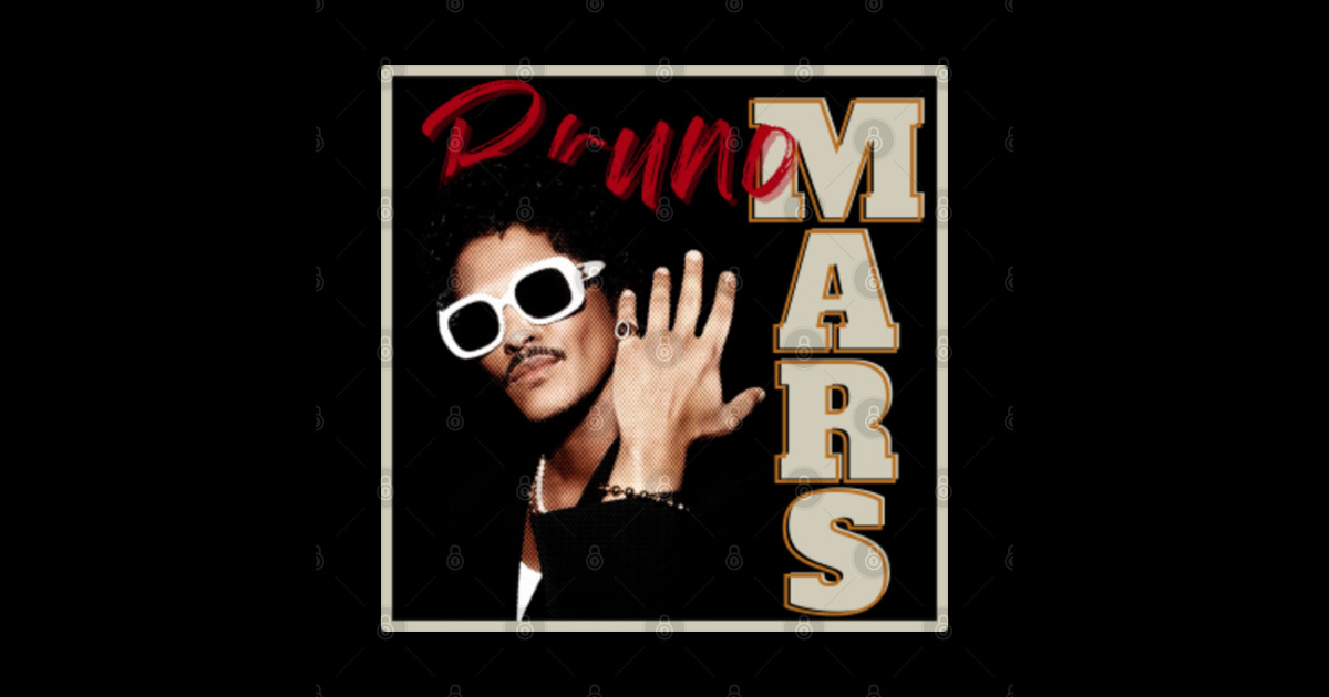 Bruno Mars Retro Collage - Bruno Mars - Posters and Art Prints | TeePublic