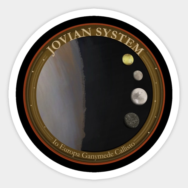 Jovian System Patch - Jupiter - Sticker | TeePublic