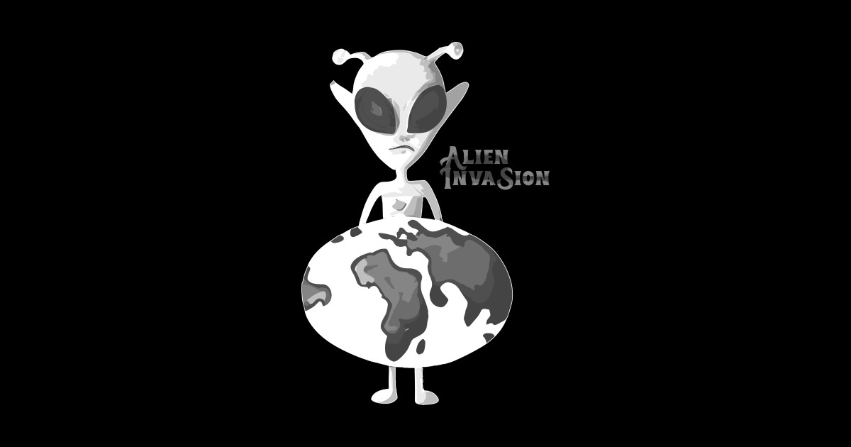 Alien invasion part one - Aliens - Sticker | TeePublic