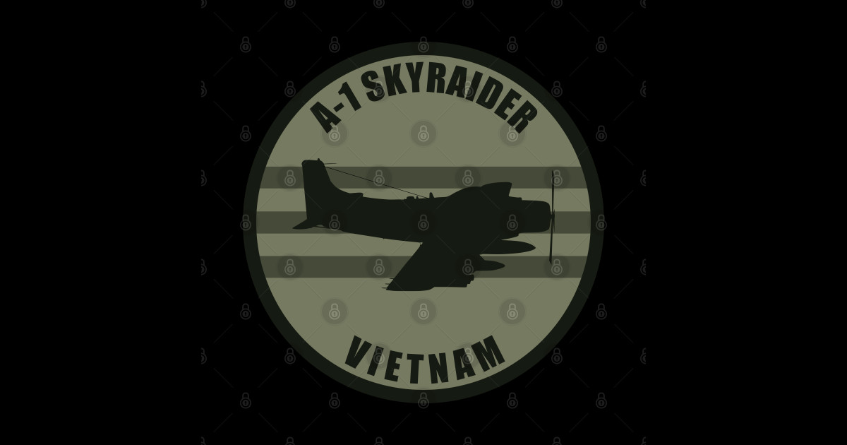 A-1 Skyraider Vietnam - A1 Sandy Skyraider - Sticker | TeePublic