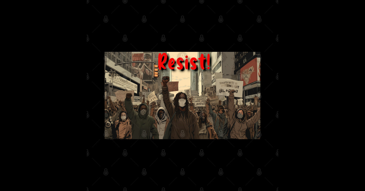 Resist - Design 1 - Resist - Sticker | TeePublic