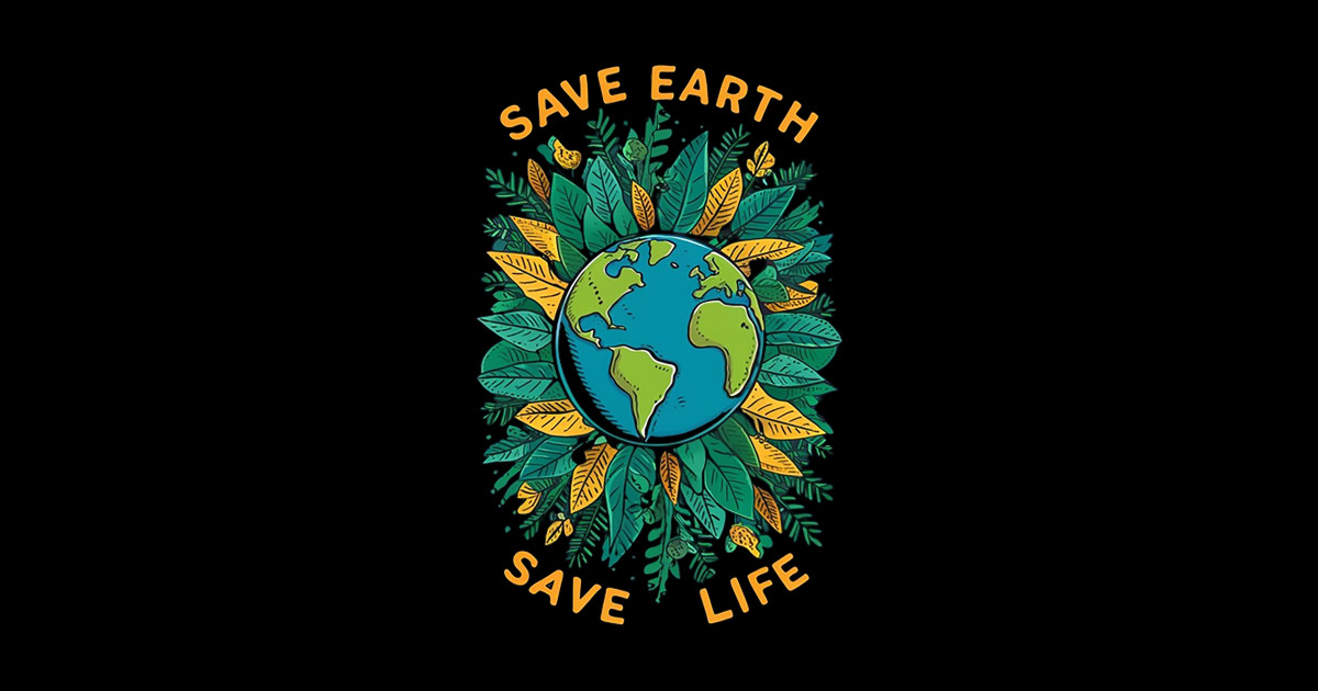 Save Earth, Save Life! - Save The Planet - Sticker | TeePublic