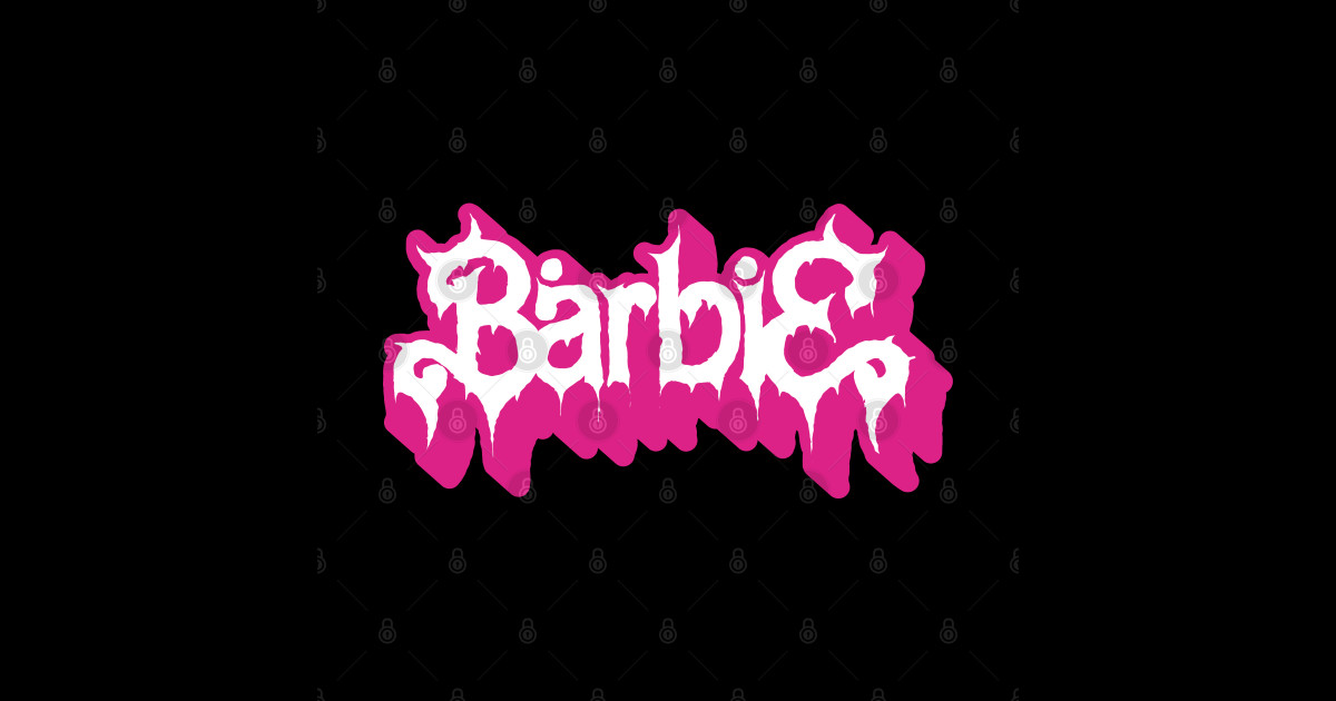 Metal Barbie logo - Barbie - Magnet | TeePublic