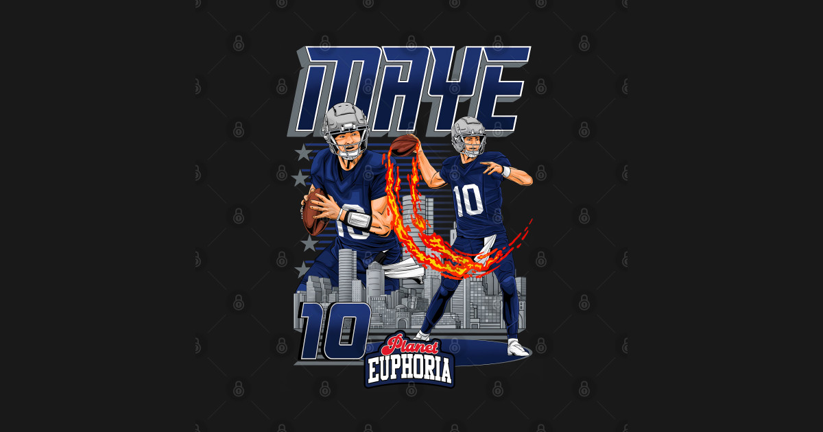 Drake Maye Collage - Drake Maye - T-Shirt | TeePublic