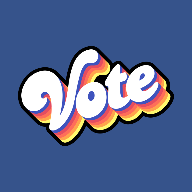 Retro Vintage Vote - Vote - T-Shirt | TeePublic