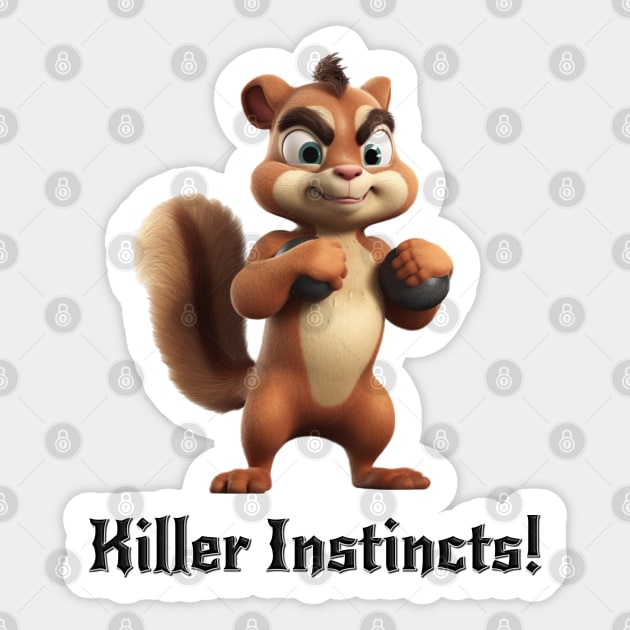 killer squirrel cartoon
