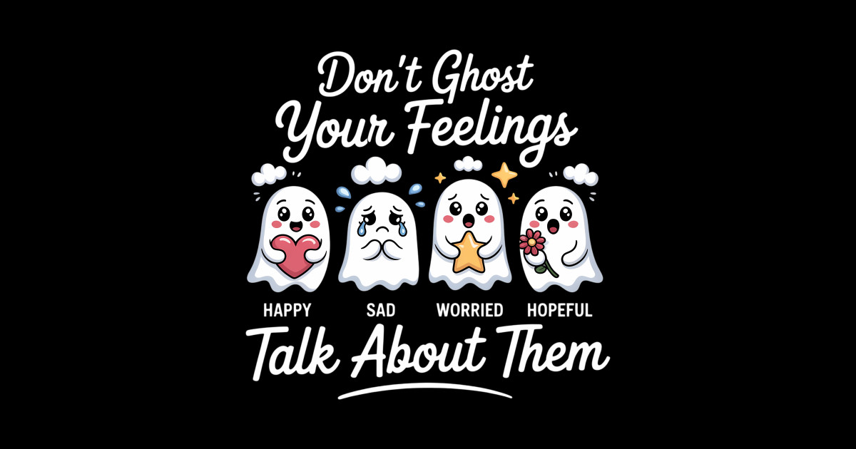 Don't Ghost Your Feelings Mental Health Halloween - Mental Health ...