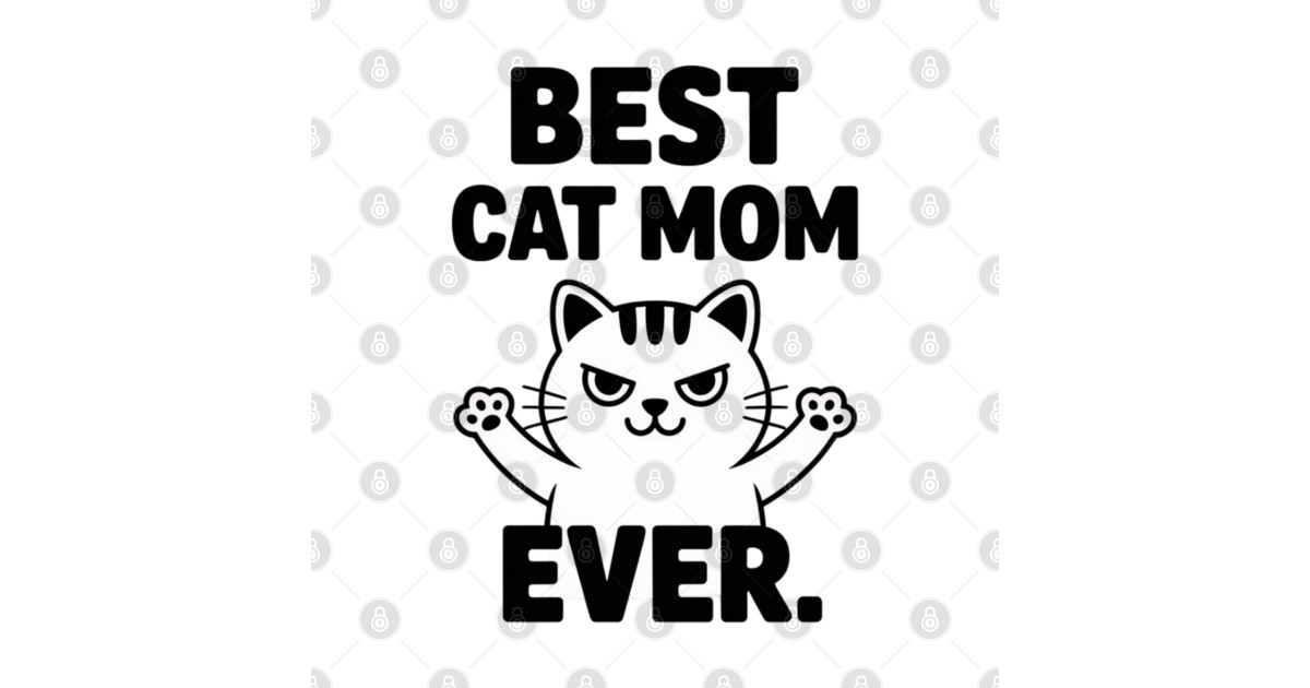 CAT-MOM - Cat Mom - T-Shirt | TeePublic