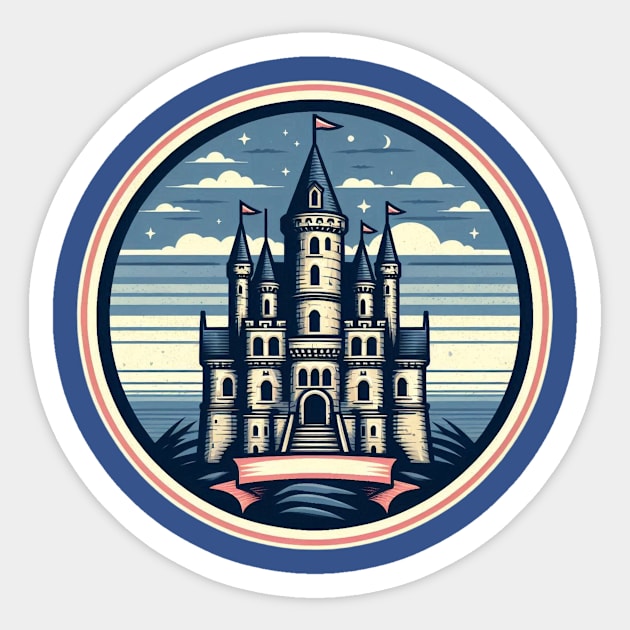 A MEDIEVAL CASTLE. - Castle - Sticker | TeePublic
