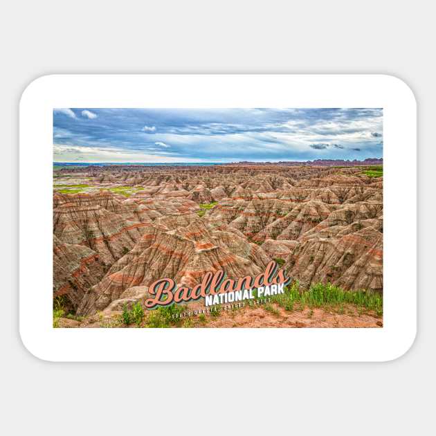 Badlands National Park - Badlands National Park - Sticker | TeePublic