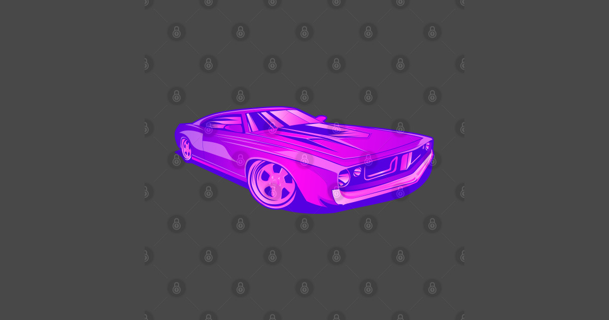 Barracuda 1970 - Purple - Plymouth Barracuda - T-Shirt | TeePublic
