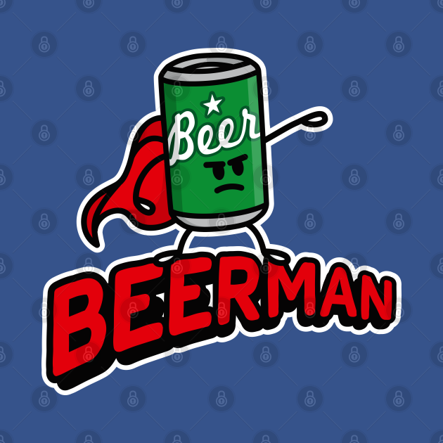 Beer man funny superhero pun funny beer for men husband, dad Beer man ...