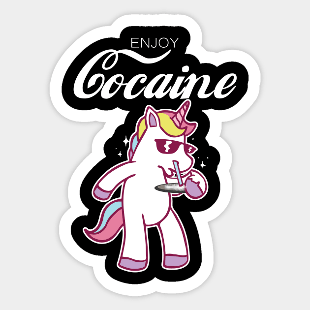 Enjoy Cocaine | Drug Flex Coca | Cocaine cult - Enjoy Cocaine - Sticker ...
