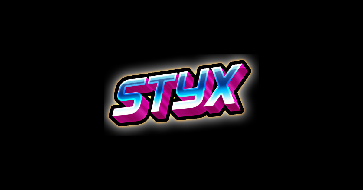 Styx - retro text - Styx - Posters and Art Prints | TeePublic