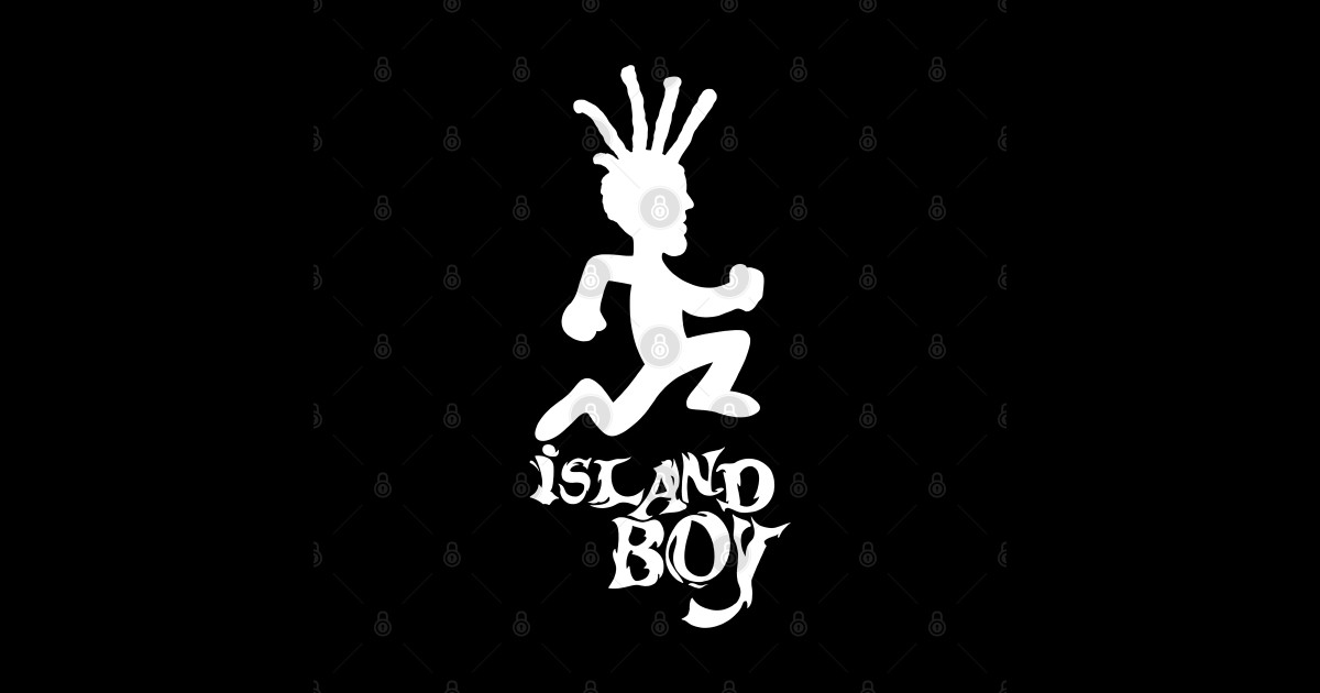 Island Boy (white print) - Island Boys - Sticker | TeePublic