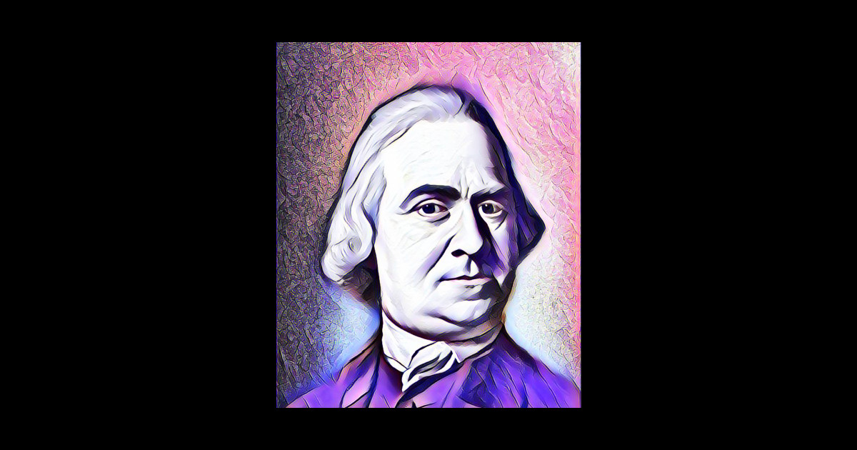 Samuel Adams Portrait | Samuel Adams Artwork 8 - Samuel Adams - Sticker ...