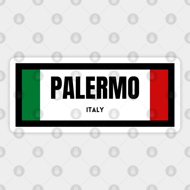 Palermo City in Italian Flag - Palermo - Sticker | TeePublic