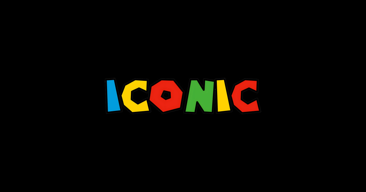 Iconic - Iconic - Sticker | TeePublic