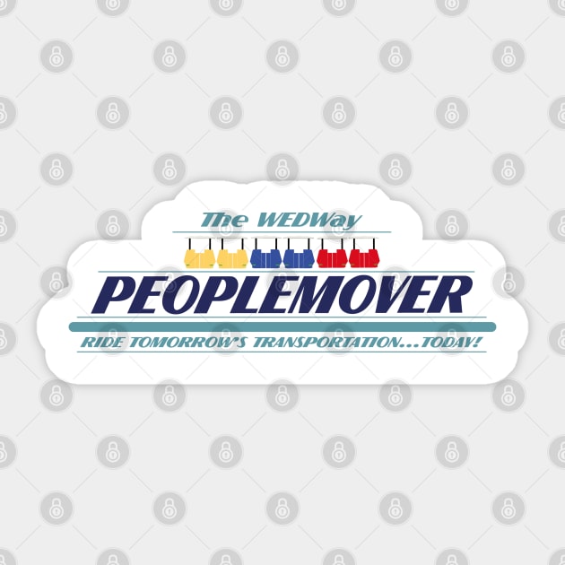 The WEDWay PeopleMover - People Mover - Sticker | TeePublic
