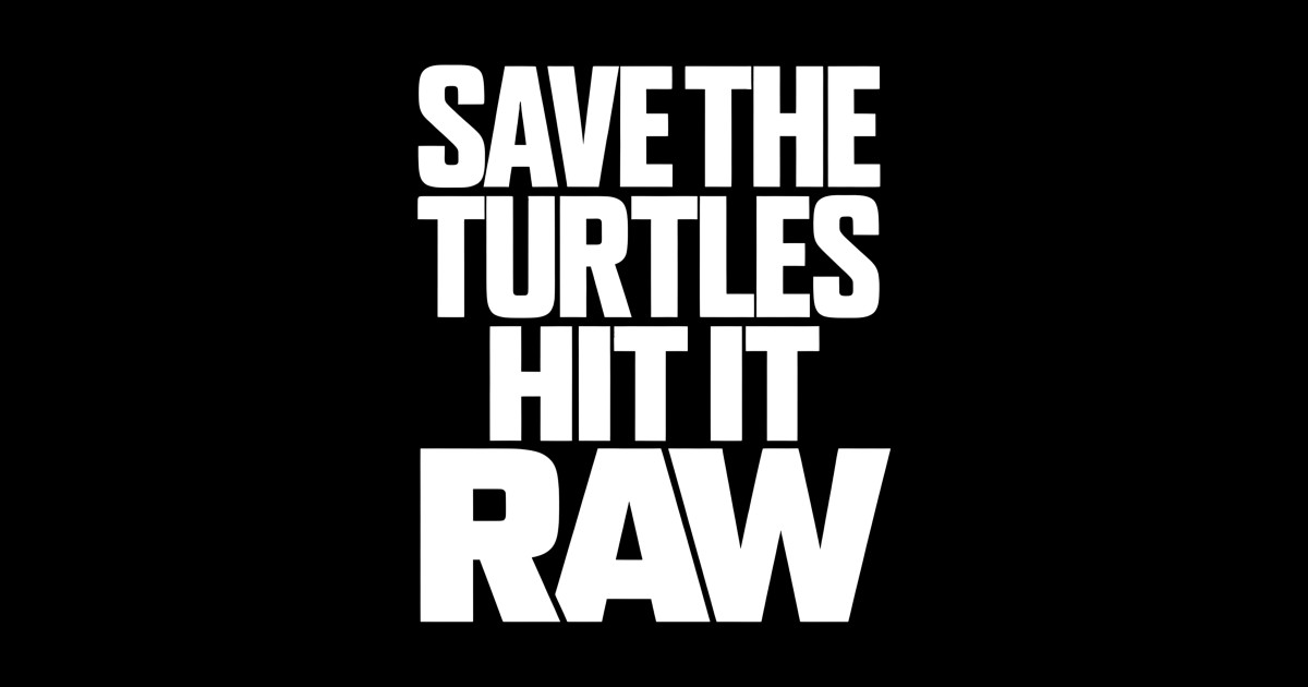 Save The Turtles Hit It Raw - This bold and humorous gift is perfect ...