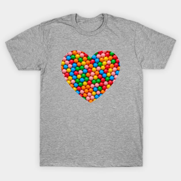 Colorful Gumball Heart - Gumball - T-Shirt | TeePublic