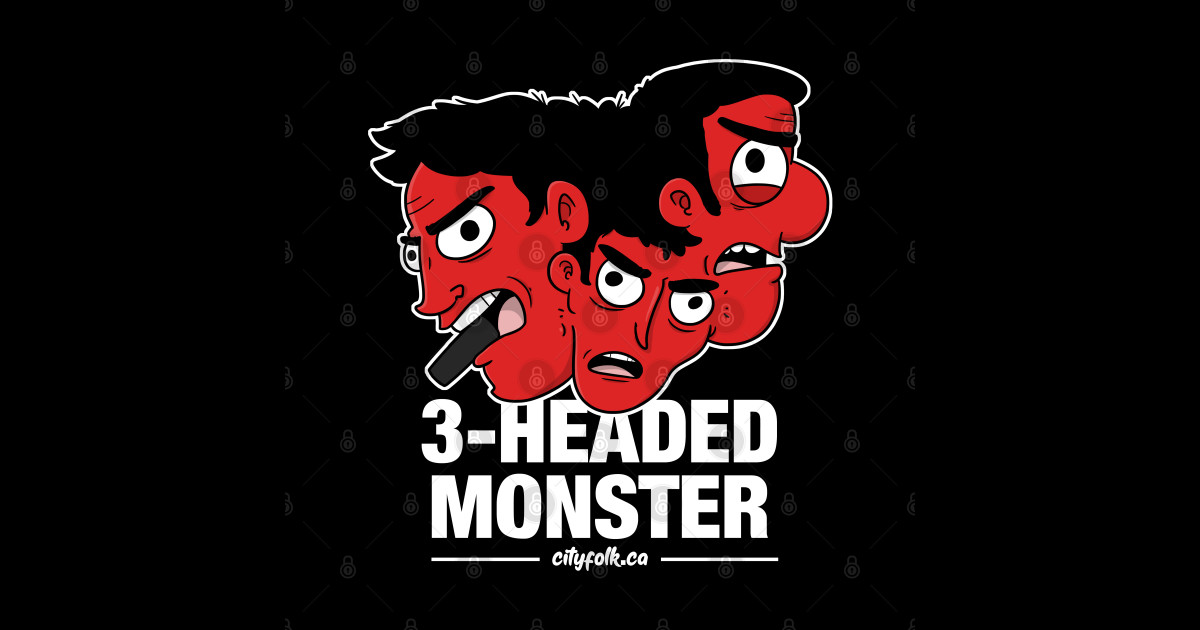 3-Headed Monster - Penguins - Sticker | TeePublic