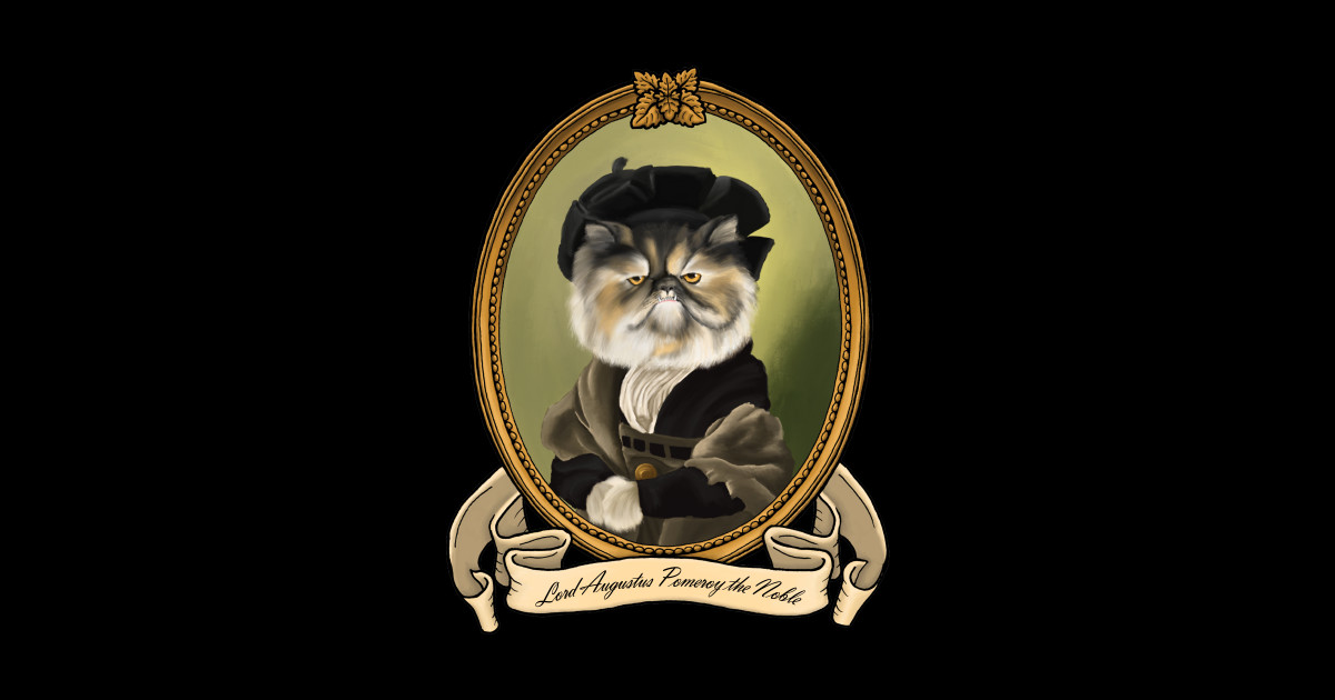Renaissance Cat - Lord Augustus Pomeroy the Noble - Cat - Sticker ...