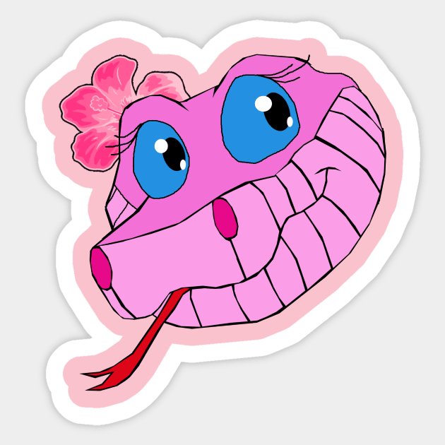 Pink Kaa Head 2024 - Pink Kaa - Sticker | TeePublic