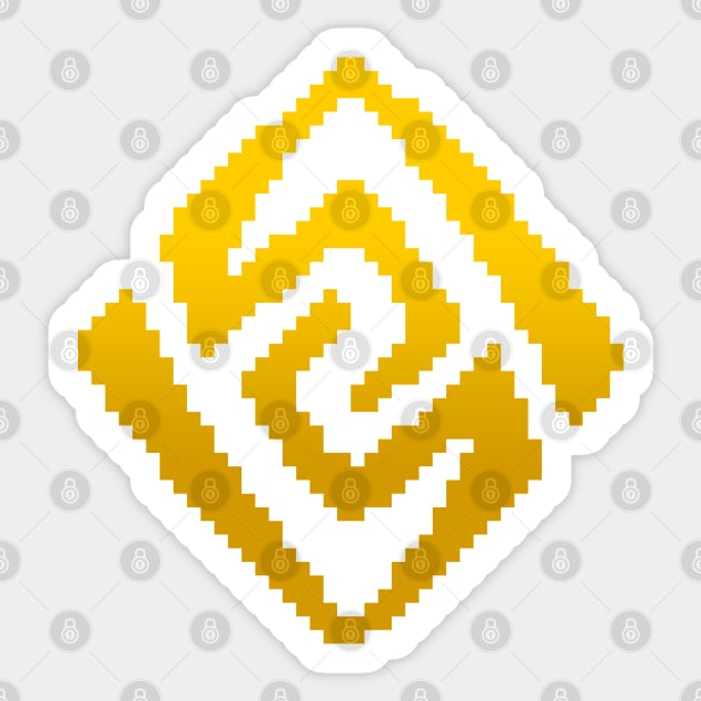 Geo Elements Genshin Impact Pixel Art - Genshin Impact - Sticker ...
