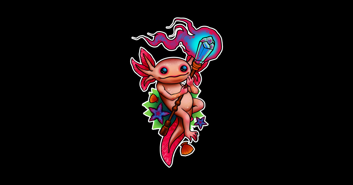 magic axolotl - Magical Beasts - Posters and Art Prints | TeePublic