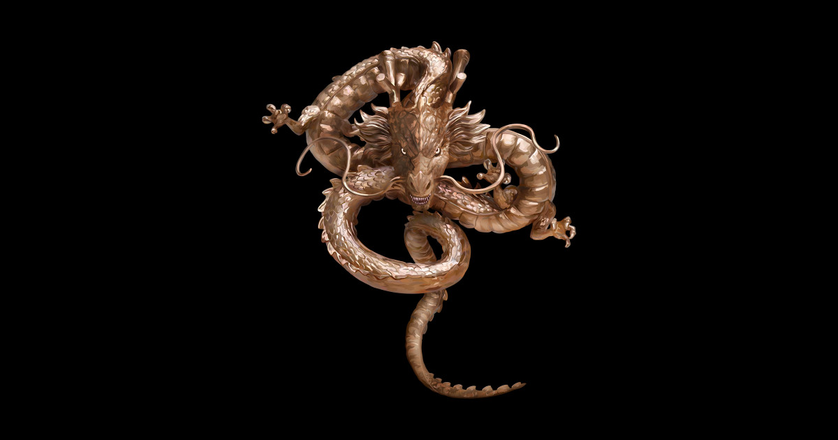 CooL Gold Dragon - Dragon Ball Z - Posters and Art Prints | TeePublic